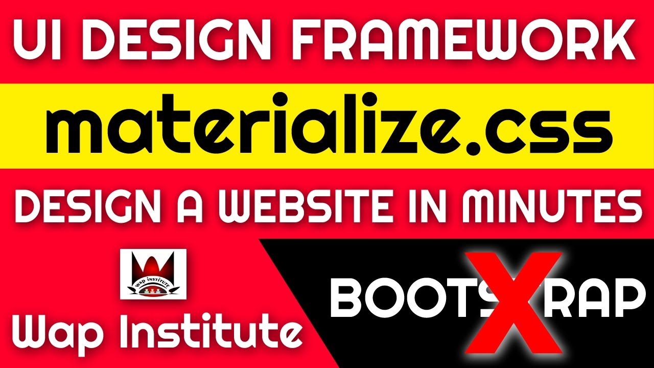 Materializecss Ui Design Framework Hosted By Wap Institute Powered By Sweetus Media Er Saurav