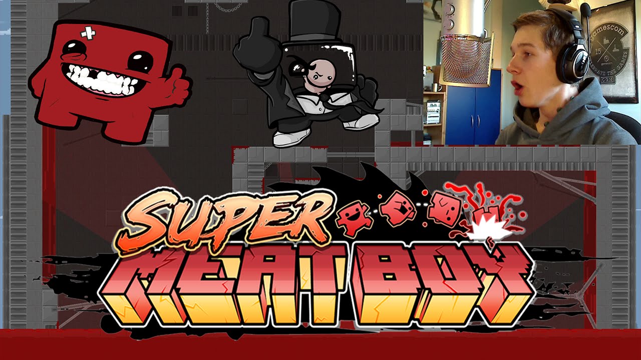 Defeating bosses in Super meat boy! - YouTube