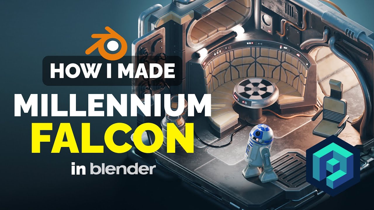Millennium Falcon Diorama in Blender - 3D Modeling Process | Polygon Runway - YouTube