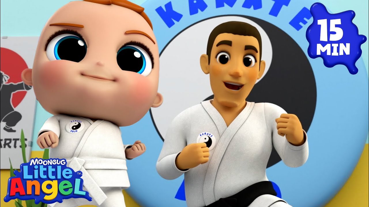 Karate Song | Little Angel Sing Along Songs for Kids | Moonbug Kids ...
