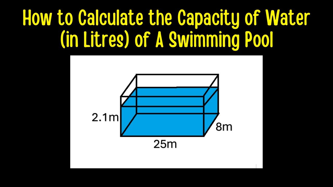 How to Calculate the Capacity (In Litres) of Water in A Swimming Pool ...