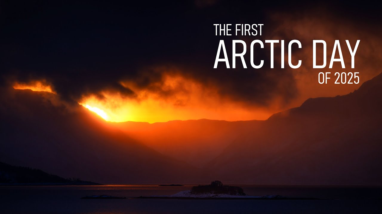The first arctic day in 2025 - YouTube