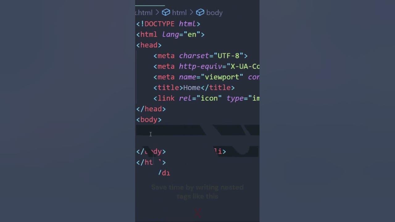 Simple HTML SHORCUT USING EMMETS - YouTube