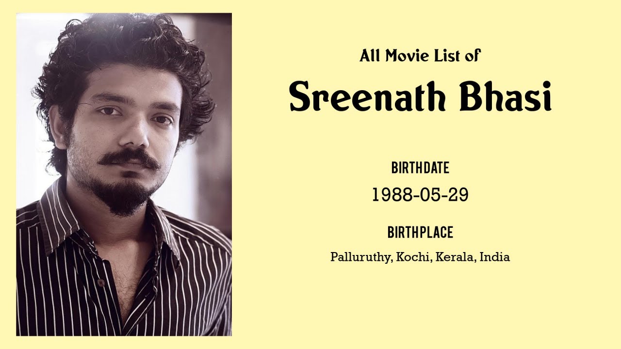 Sreenath Bhasi Movies list Sreenath Bhasi| Filmography of Sreenath ...