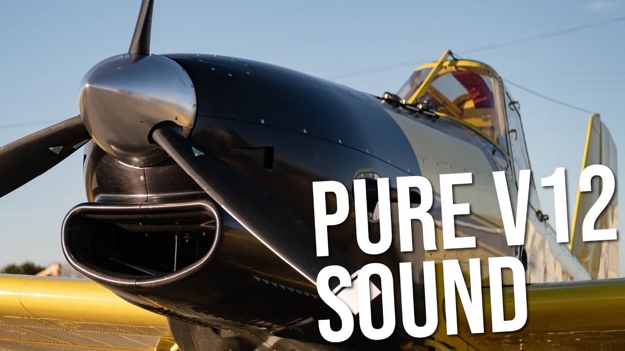 RED's V12 Twin Turbo Crop Duster Pure Sound | Fly-bys, Take Offs, and ...