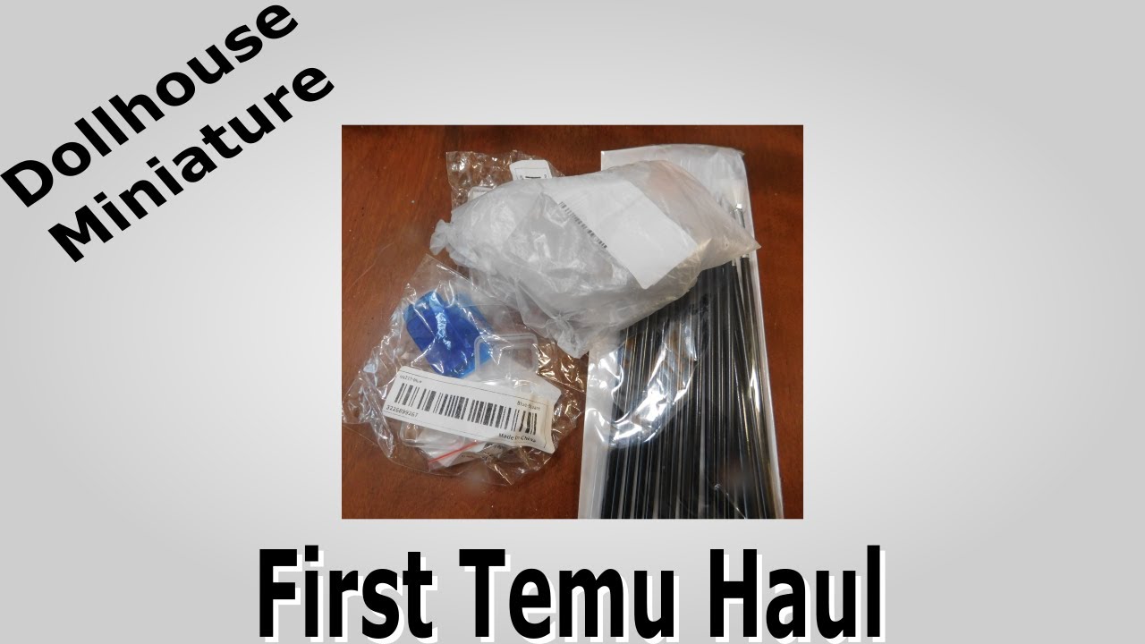 Dollhouse Miniature First Temu Haul - YouTube