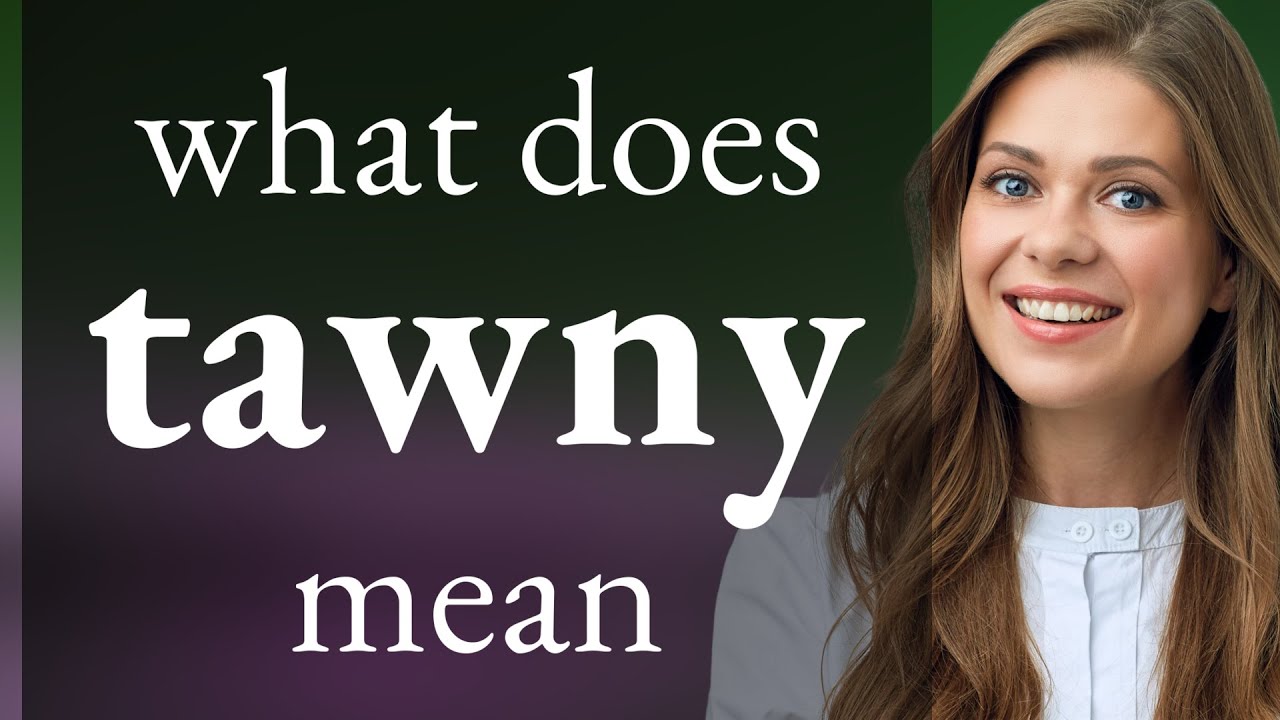 Tawny • meaning of TAWNY - YouTube