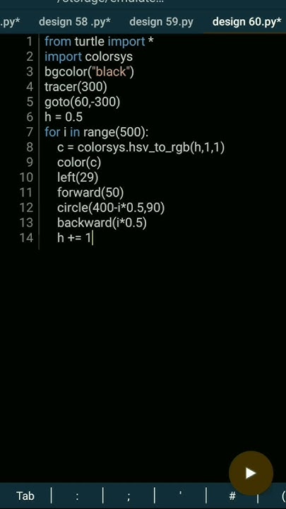 Amazing Turtle 🐢 Graphics In Python Turtle Python Coding Code Programming Program Youtube