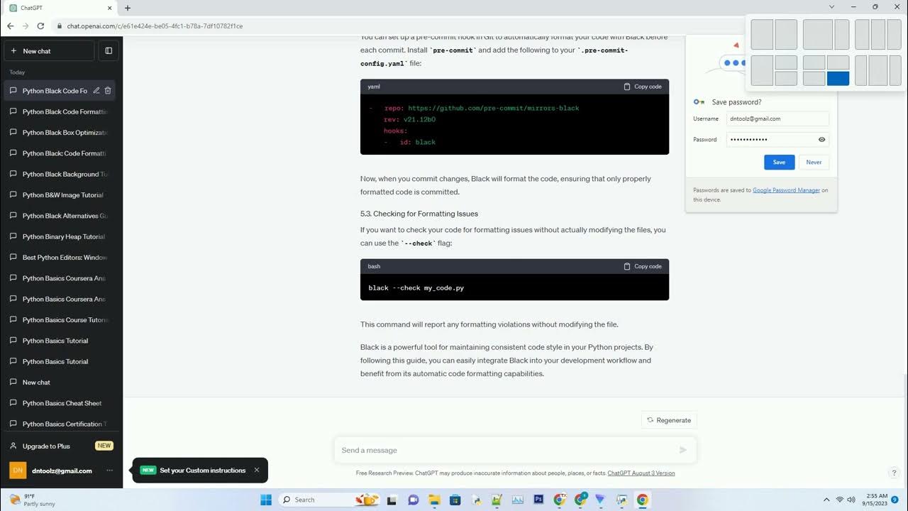 python black code formatter - YouTube