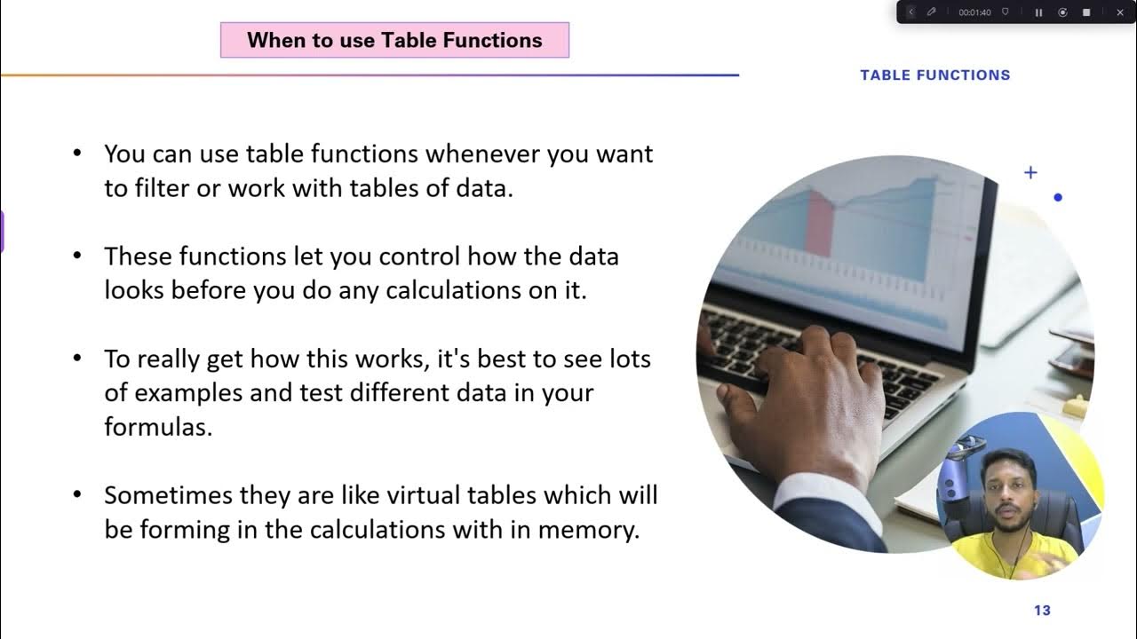 What are Table Functions in Power BI - YouTube