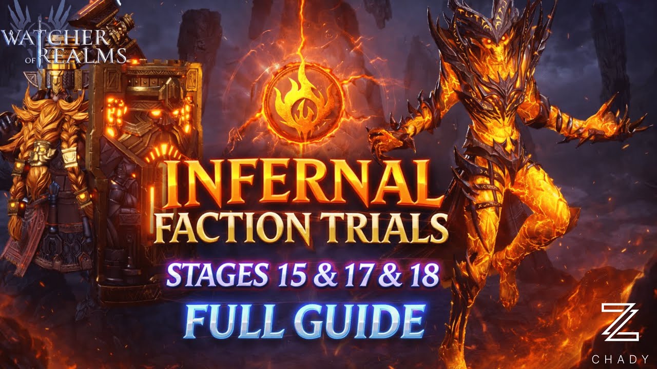 Infernal Faction Trials Stages 15, 17, 18 done EASY!! | Ultimate Guide ...