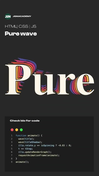 Pure Wave Html Css Shorts Codinglife Codingshorts Code Software Programming Css3 Youtube