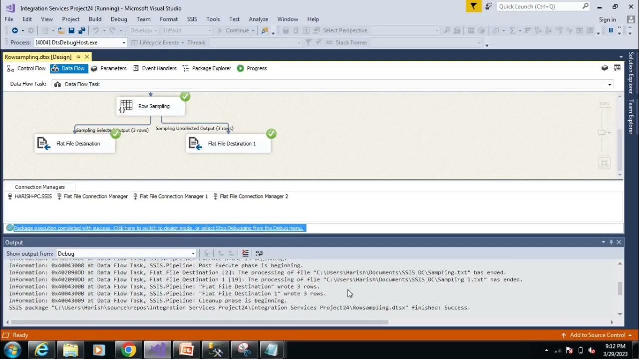 Part 15 Row sampling & Percentage sampling SSIS transformation - YouTube
