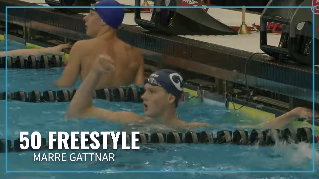 Marre Gattnar Finishes First in 50 Freestyle | 2023 Speedo Winter ...