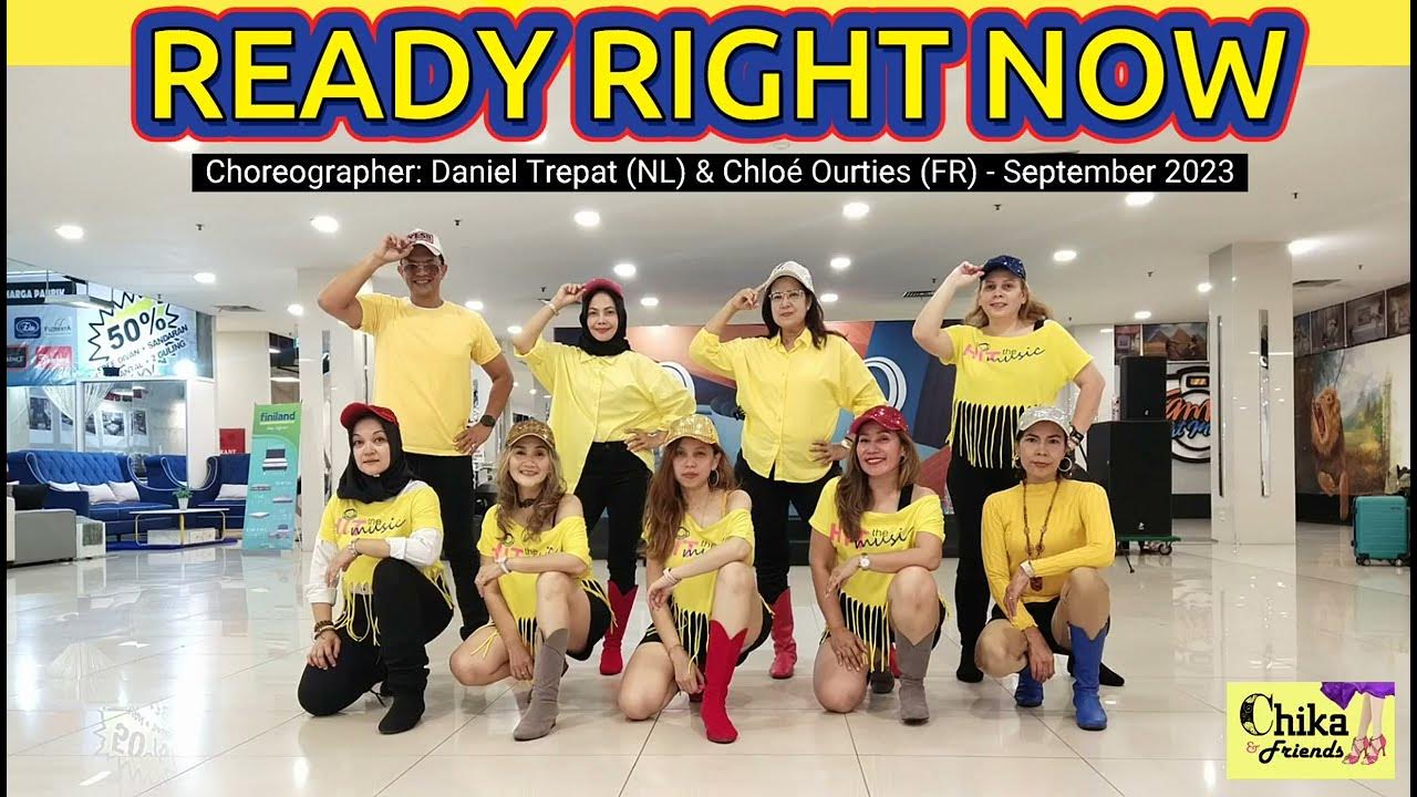 READY RIGHT NOW| Line Dance |Demo by Chika & Friends DD Class - YouTube