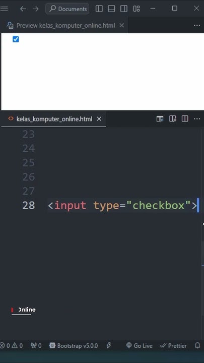 Belajar HTML dari Nol untuk Pemula: Cara Menggunakan Input Type Checkbox - YouTube