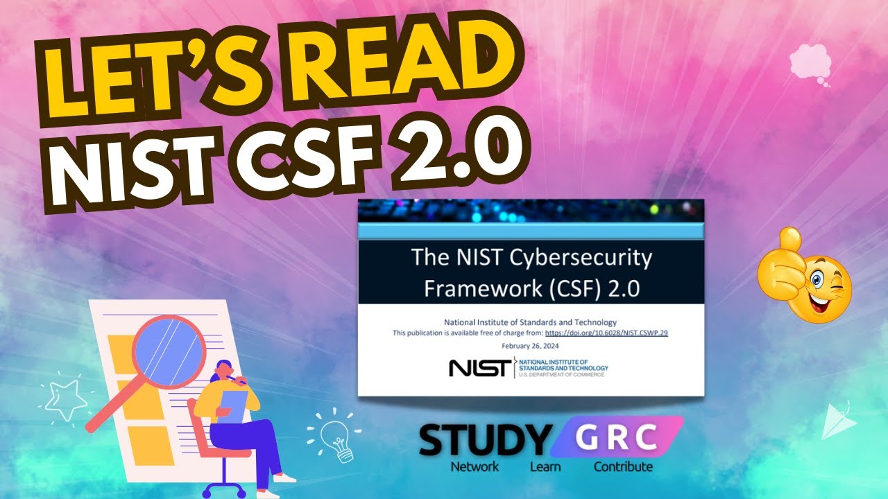 NIST CSF 2.0 (NIST CSWP 29) Read Through - YouTube