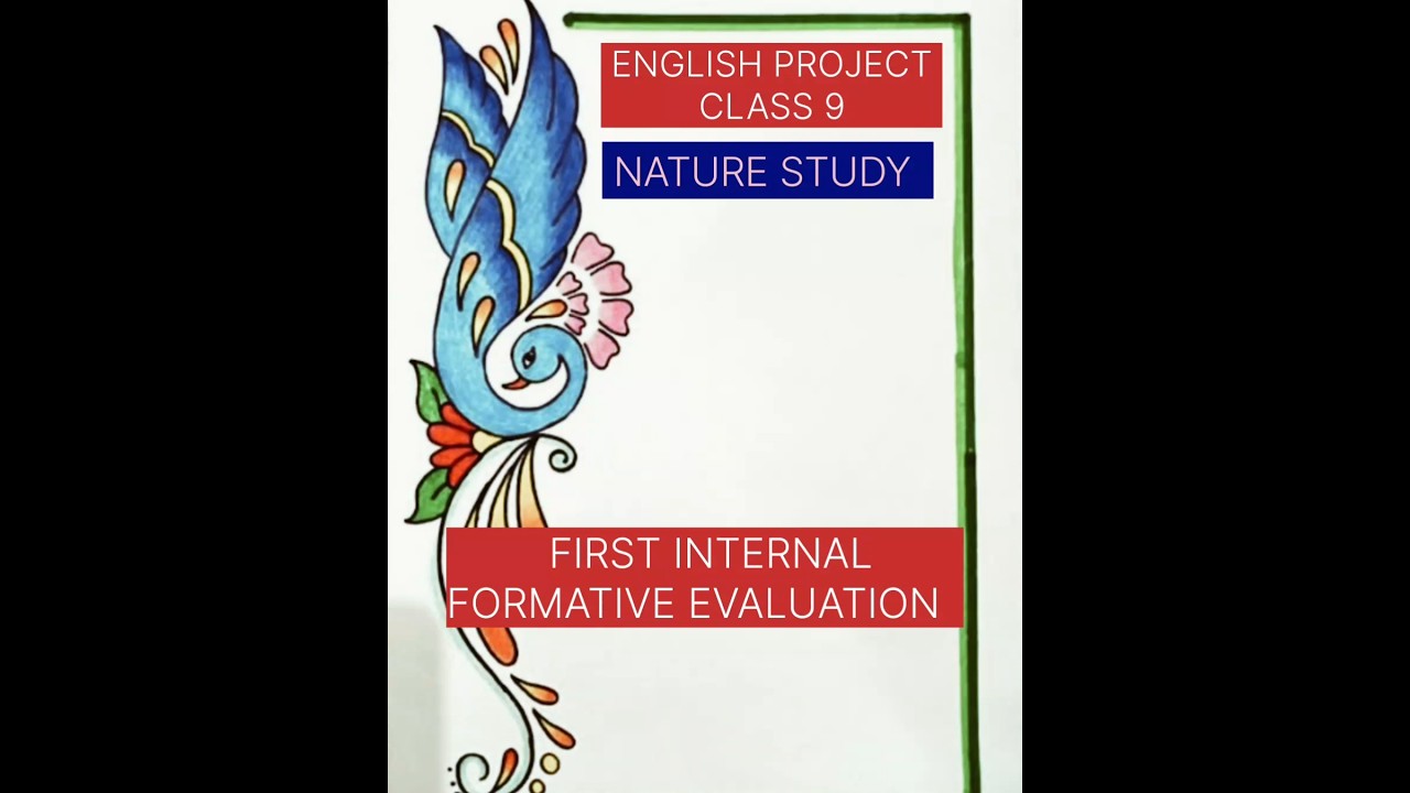 ENGLISH PROJECT | FIRST INTERNAL FORMATIVE EVALUATION | CLASS 9 - YouTube