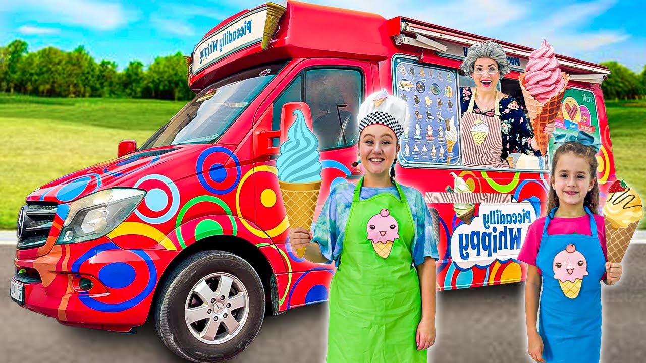 Ruby and Bonnie explore Granny's ice cream truck - YouTube