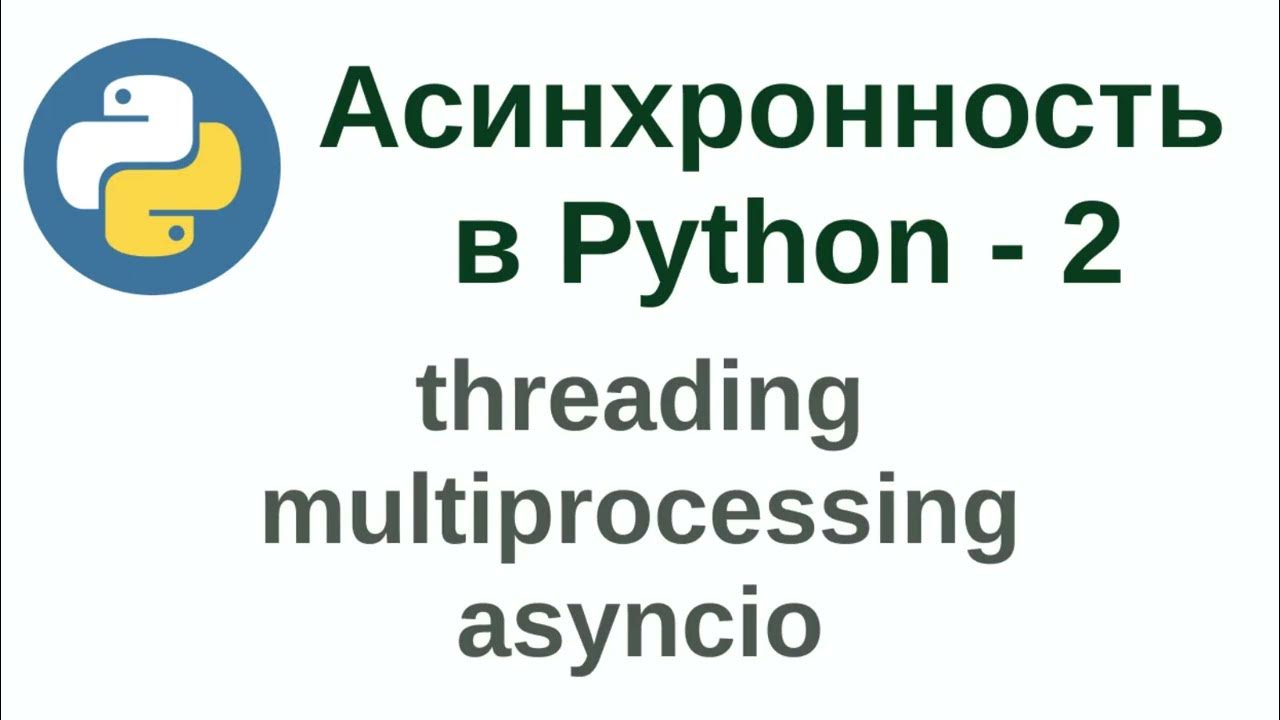Асинхронность в Python - часть 2 (threading, multiprocessing, asyncio) - YouTube