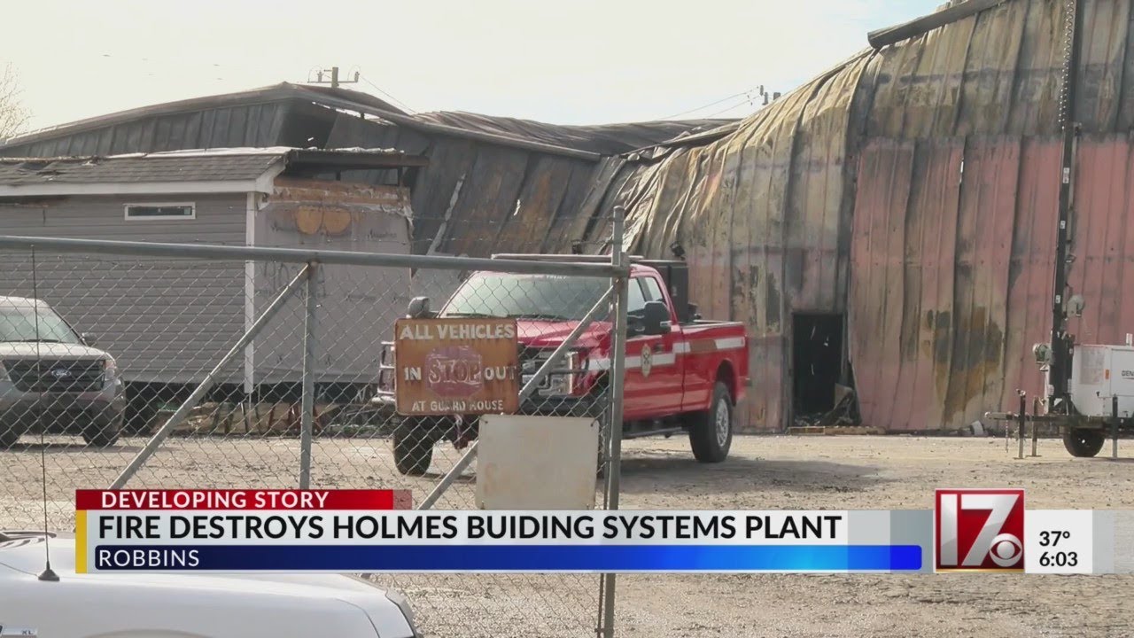 Moore County fire destroys business - YouTube