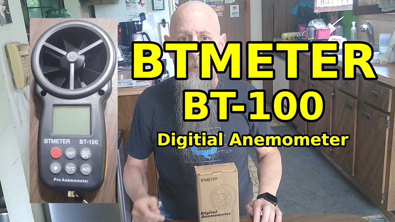 BTMETER BT-100 Digital Anemometer - YouTube
