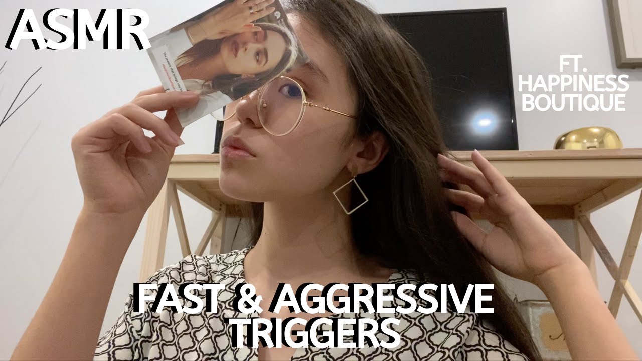 Asmr Fast And Aggressive Triggers Earrings Haul Ft Happiness