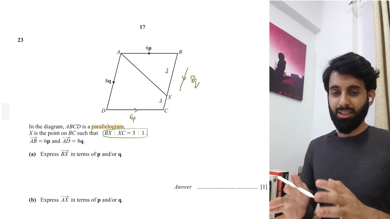 O level Math - Vectors (Past Paper Question) - YouTube