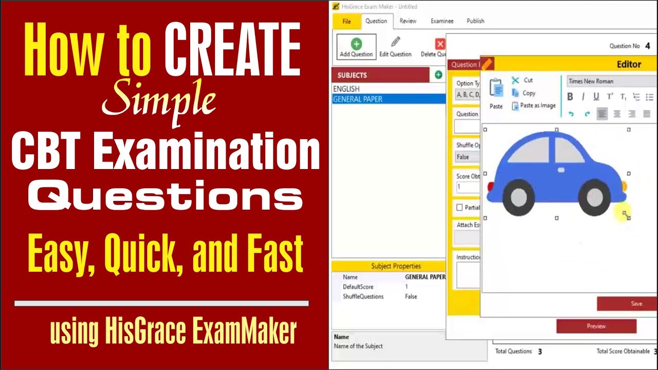 How to Create CBT Examination Questions Easy, Quick, and Fast using ...