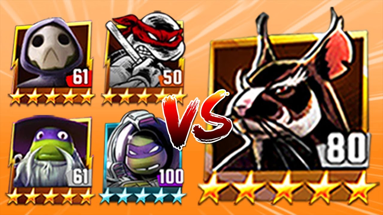 TMNT Legends Splinter VS Donnie's Team - YouTube