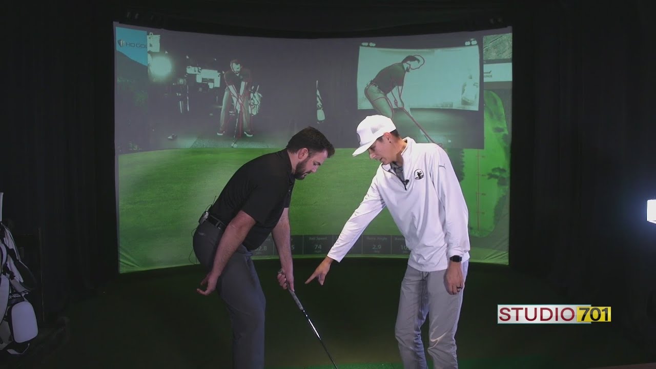 Jeff gets his first golf lesson from professionals at Golf Etc. - YouTube
