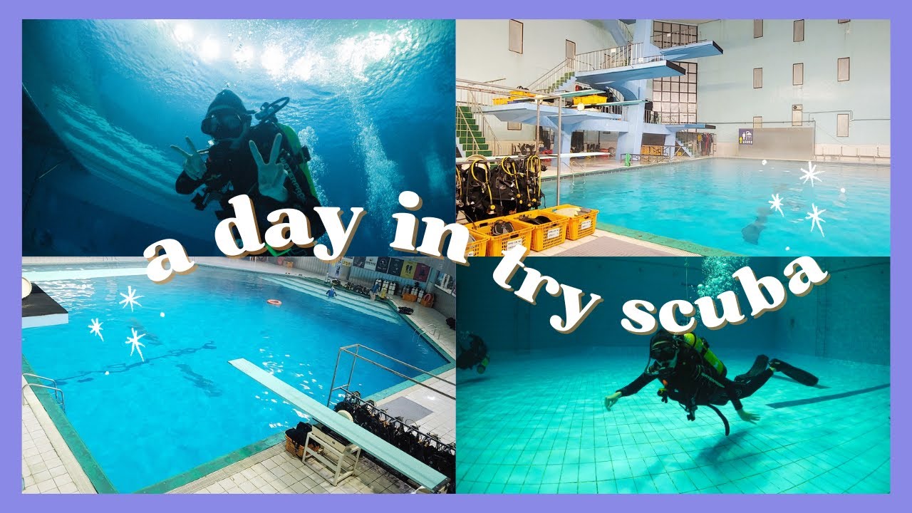 잠실스쿠버스쿨 5M 스쿠버다이빙 브이로그 첫도전🤿scuba diving🤘후기 - YouTube