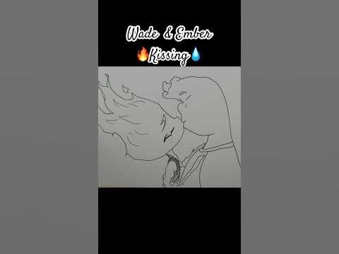 How To Draw Wade And Ember Kissing | Elemental #shorts #drawing #howtodraw #elemental - YouTube