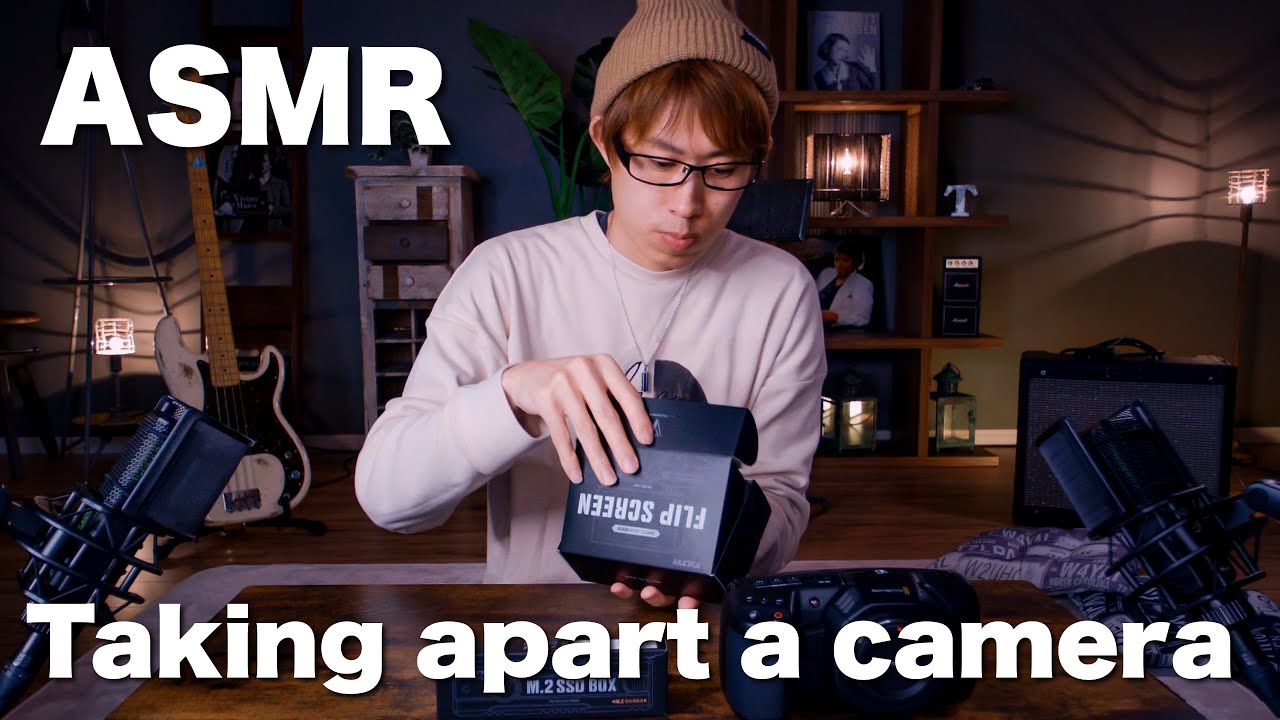 【ASMR】Taking apart a camera カメラを分解改造 BMPCC4K tilta Display Modification ...