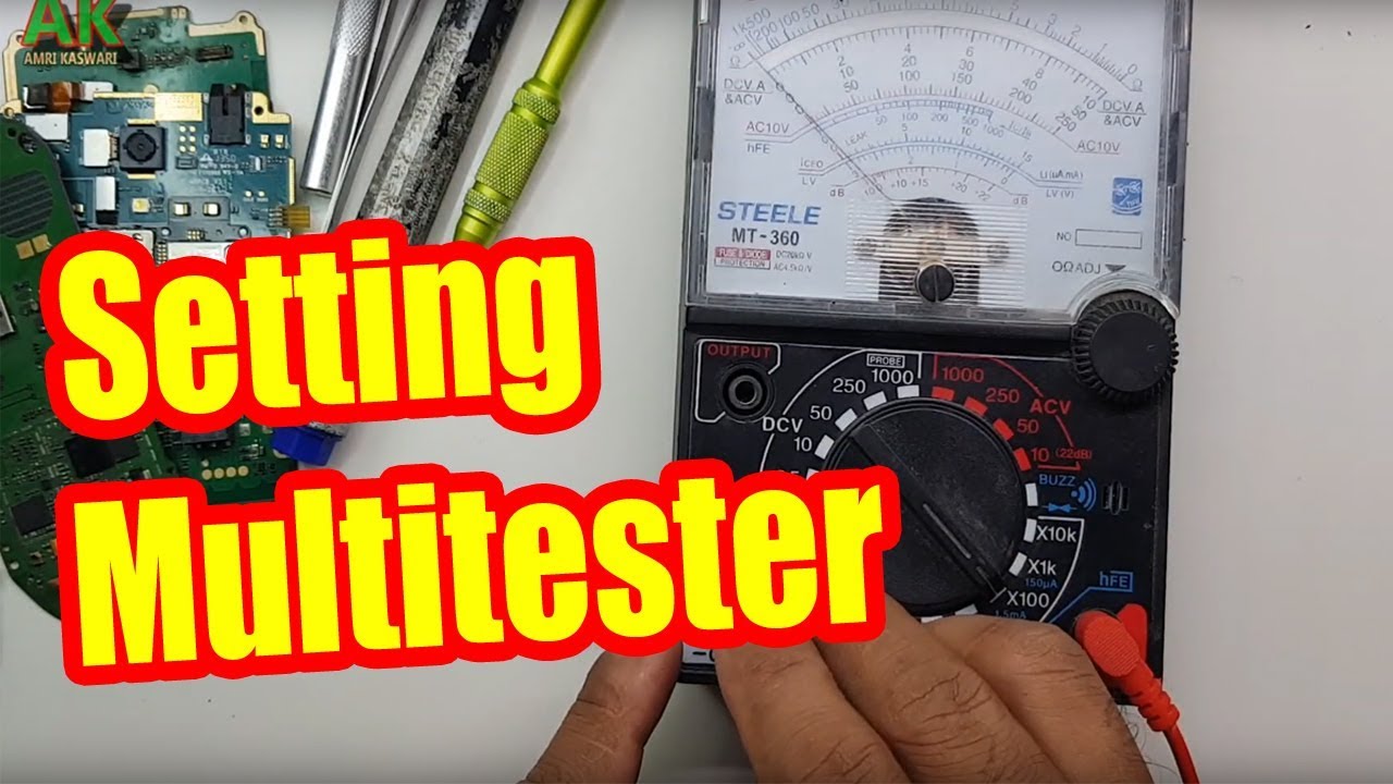 Cara Setting Multitester Analog | Cara Kalibrasi Multimeter - YouTube