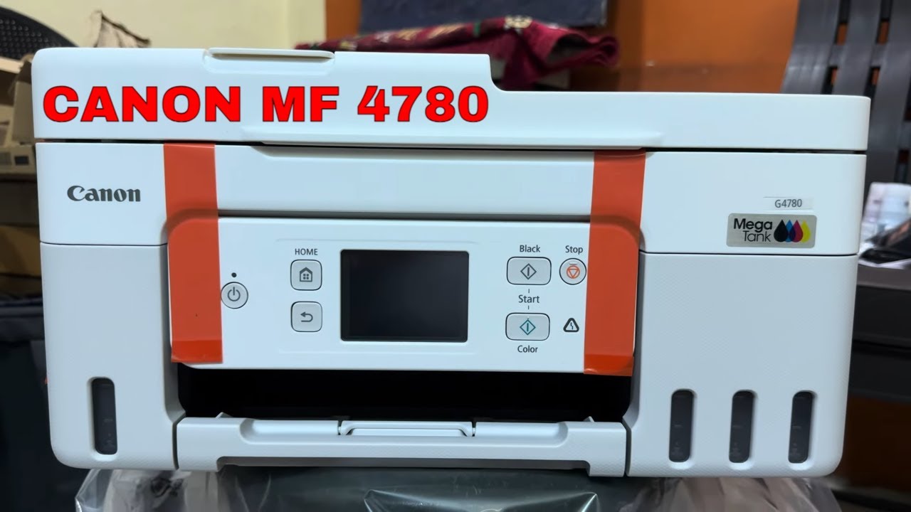 Canon PIXMA MegaTank G4780 All-in-one Inktank Colour Printer Unboxing ...