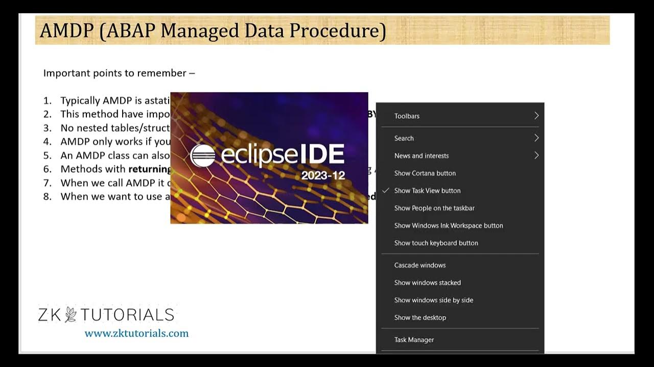 13.1 AMDP Class In SAP | ABAP On HAnA - YouTube