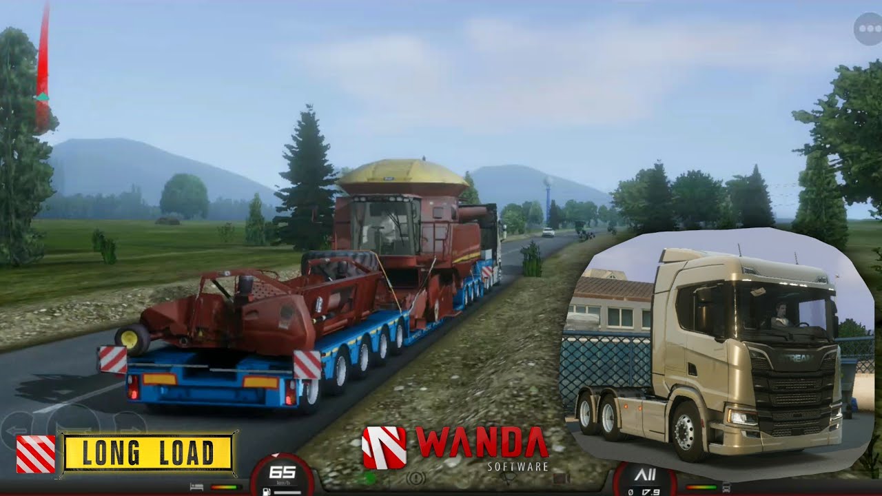 Truckers of Europe 3 - GamePlay #4 (Scania R & Parking the Longest Oversized Trailer | Hard Map ...