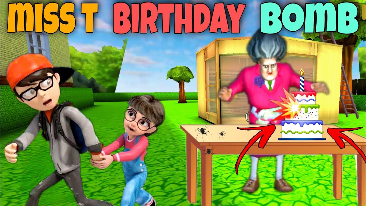 miss t ka Happy birthday | scary teacher 3D | black eagle 2.0 - YouTube