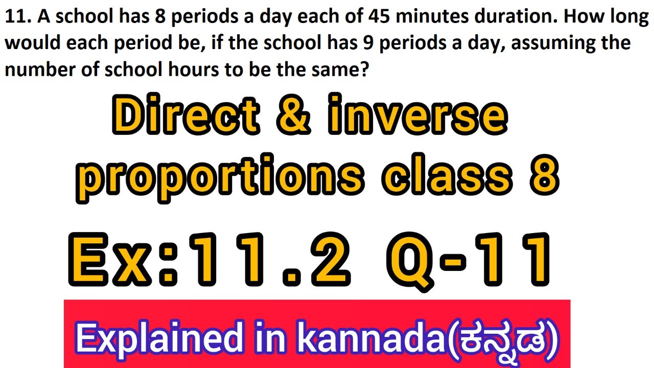 a school has 8 periods a day each of 45 minutes duration how long would ...