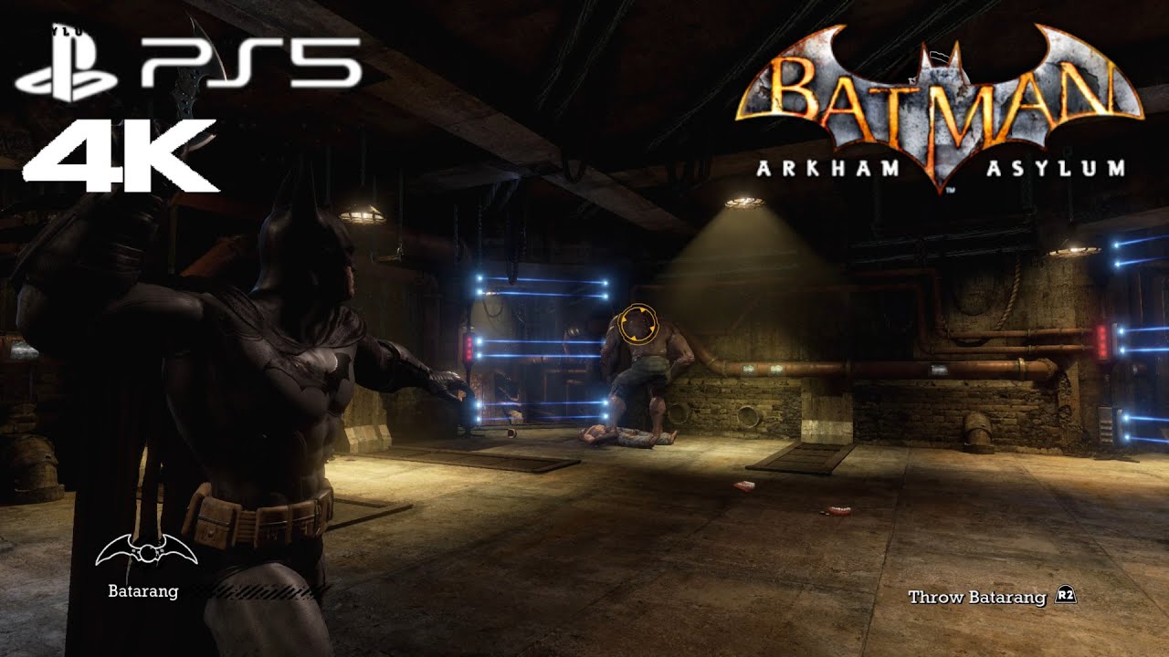 Batman: Arkham Asylum - Titan Henchman Boss Fight 4K - YouTube