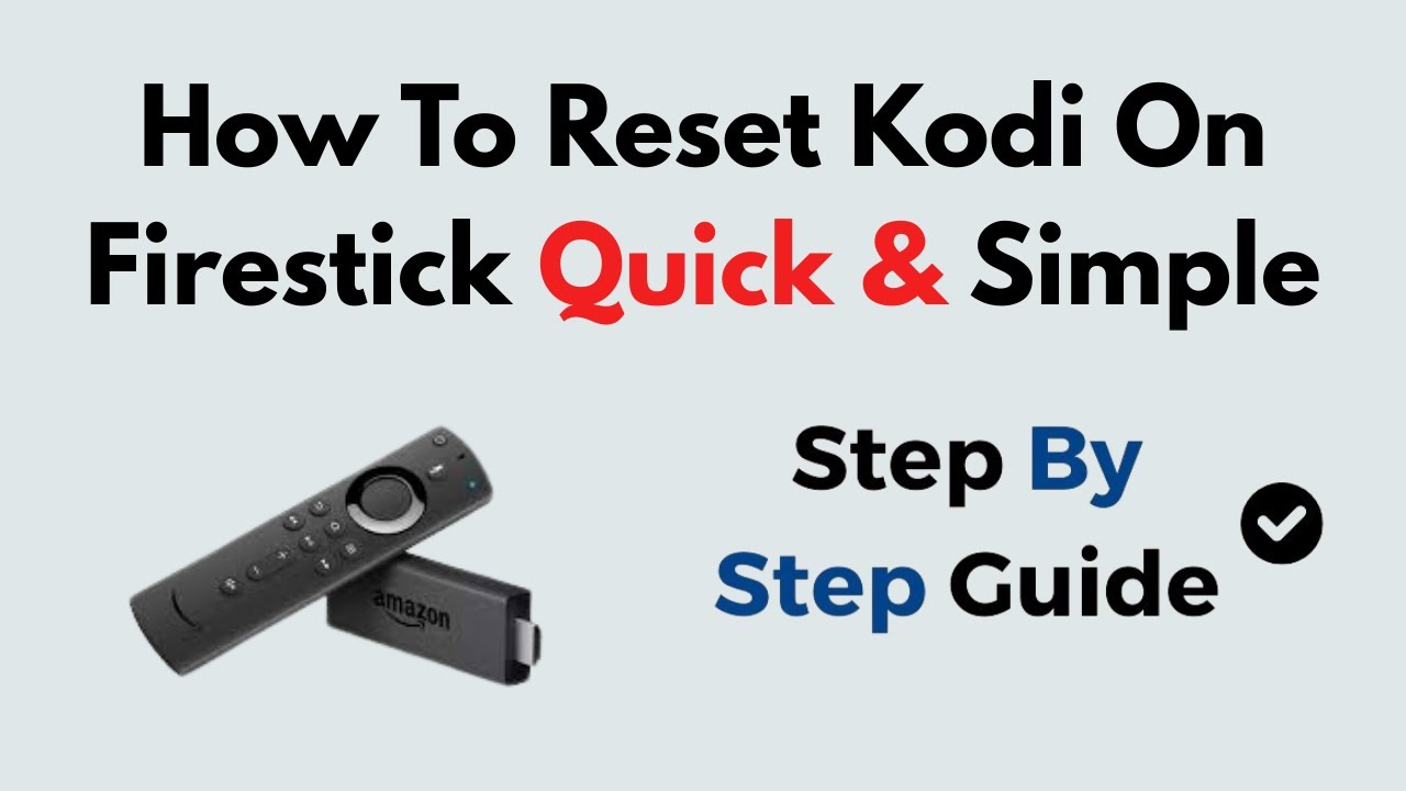 How to Reset Kodi on Firestick Quick & Simple - YouTube