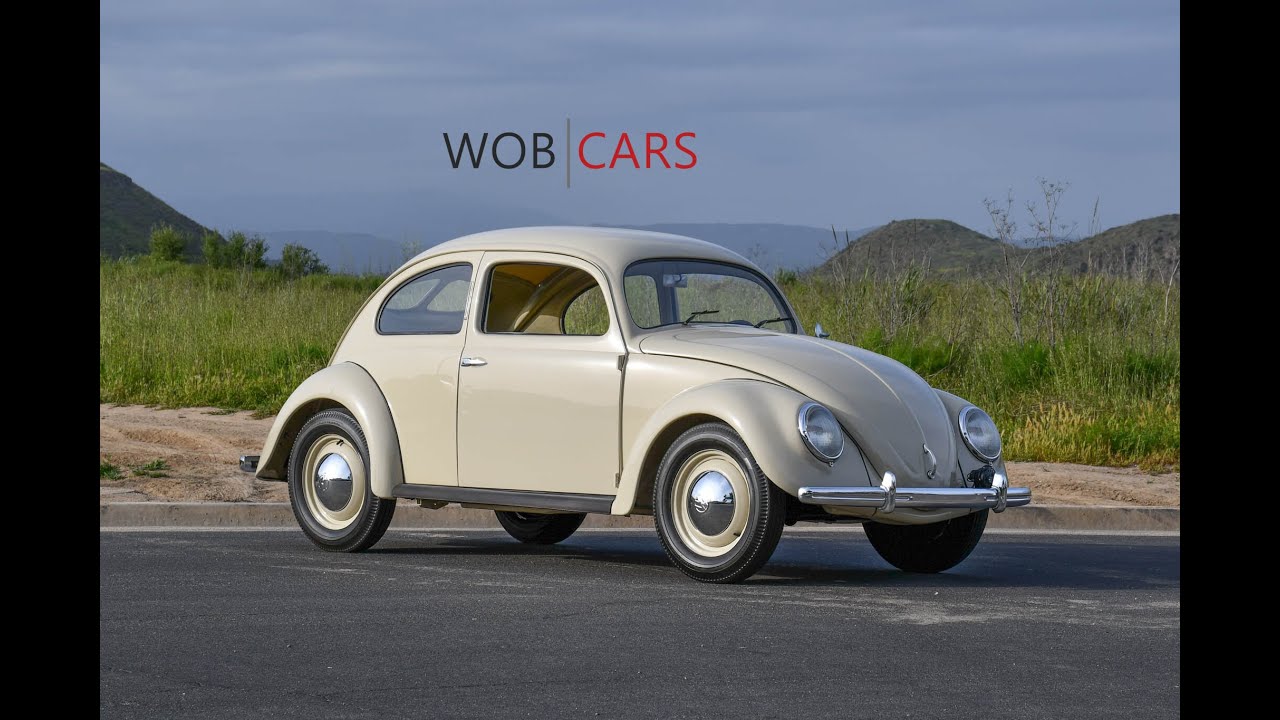 1951 Volkswagen Beetle Split Window - Cold Start, Drive! - YouTube