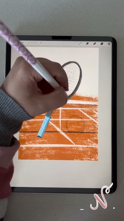 Procreate : Tennis (part 3) Coloring - YouTube