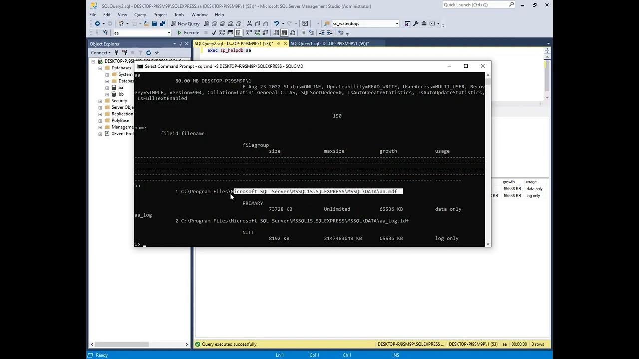 Where Are SQL Express Database Files Stored? - YouTube