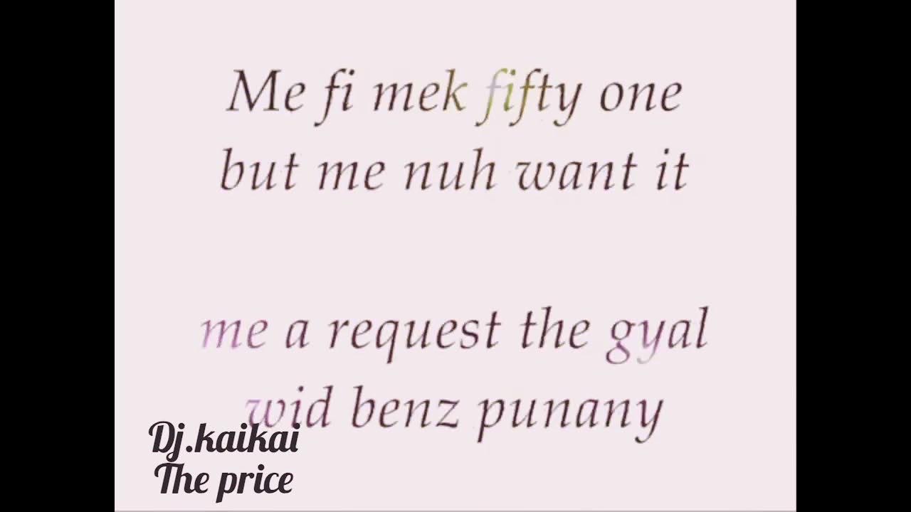 Vybz Kartel -benz punany lyrics video by dj.kaikai the prince - YouTube