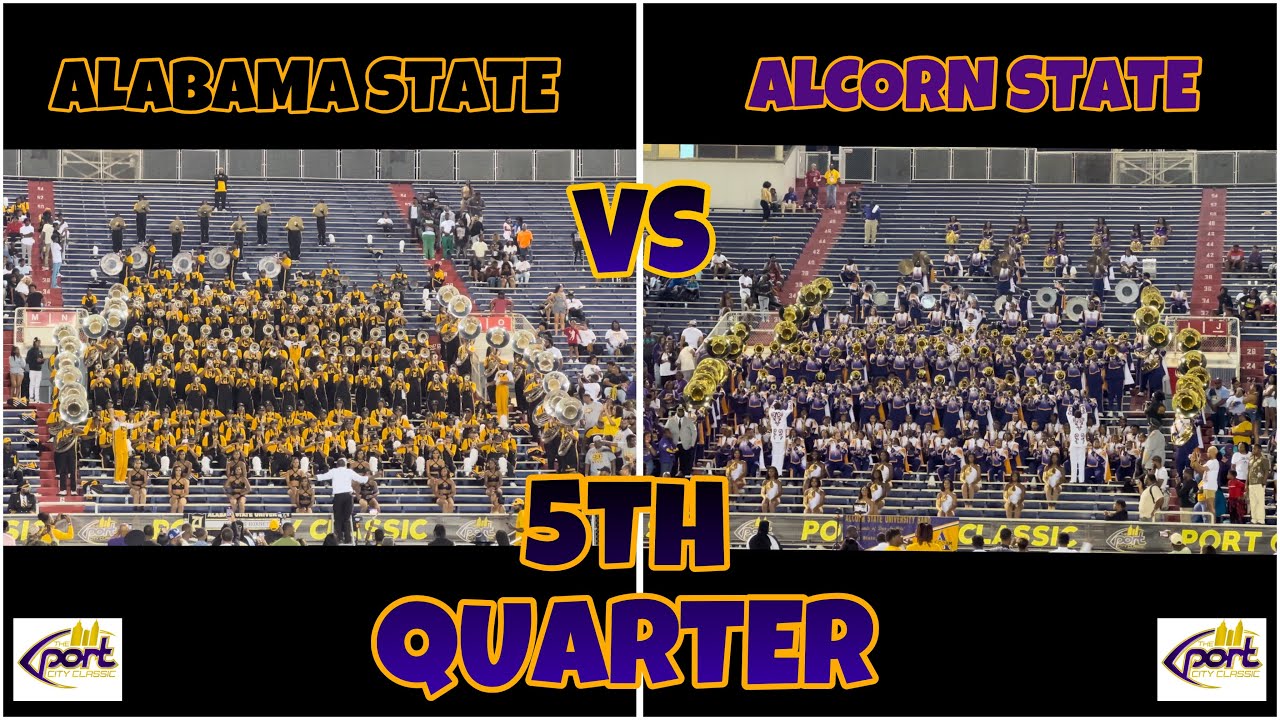 ALABAMA STATE VS ALCORN STATE | 5TH QUARTER - THE PORT CITY CLASSIC ...