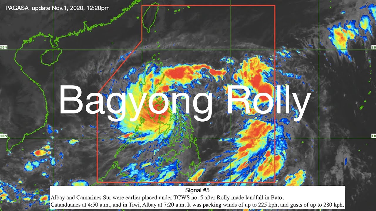 Bagyong Rolly, Typhoon Goni Nov.1 update - YouTube