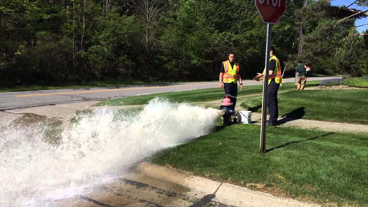 Hydrant Flushing Information - YouTube