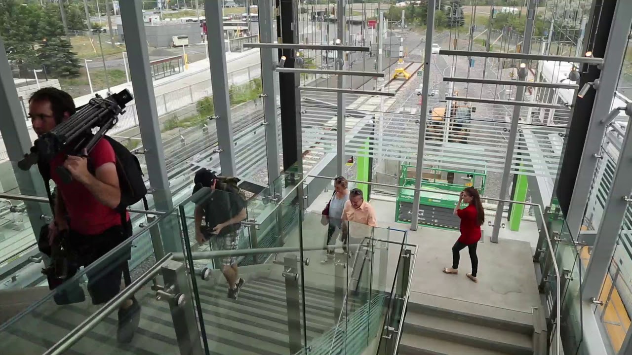 LRT: Sneak peek inside Confederation Line’s new Blair Station - YouTube